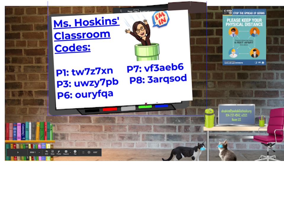 Hoskins, Ann / Google Classroom Codes